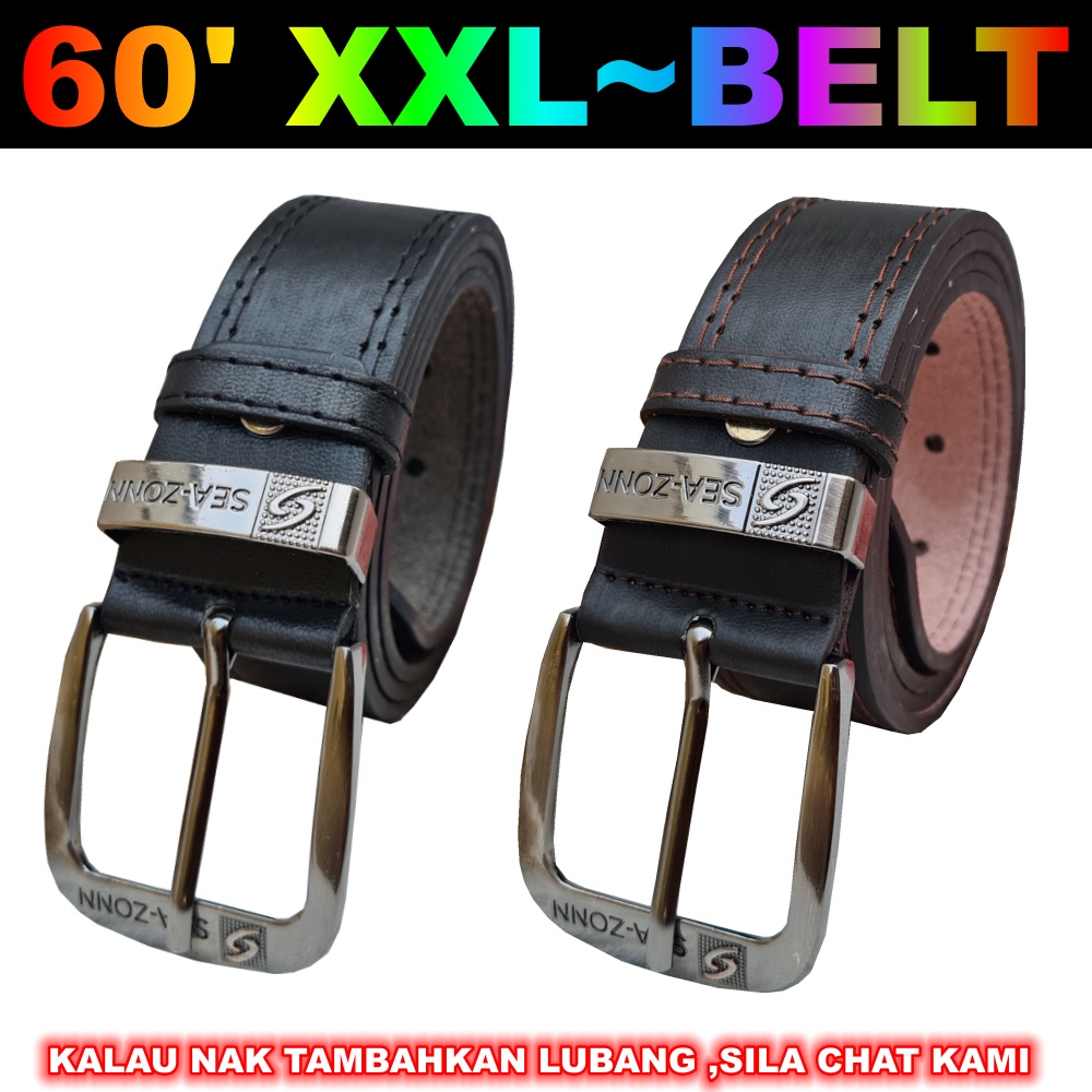 XXL EXTRA LONG BELT TALI PINGGANG TAMBAH PANJANG 60 INCHI PENUH SIAP ...