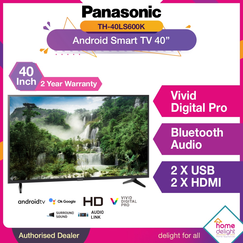 Panasonic 40 Inch LED TV Basic TH-40L400K / 40 Inch Android LED TV TH-40LS600K | Shopee Malaysia