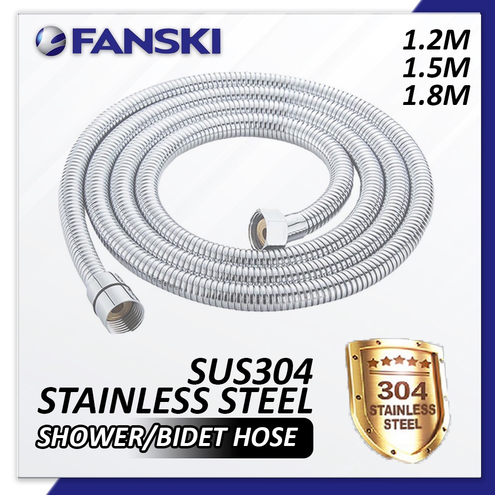 1.2m / 1.5m/ 1.8m SUS304 STAINLESS STEEL SHOWER HOSE FOR BATHROOM ...