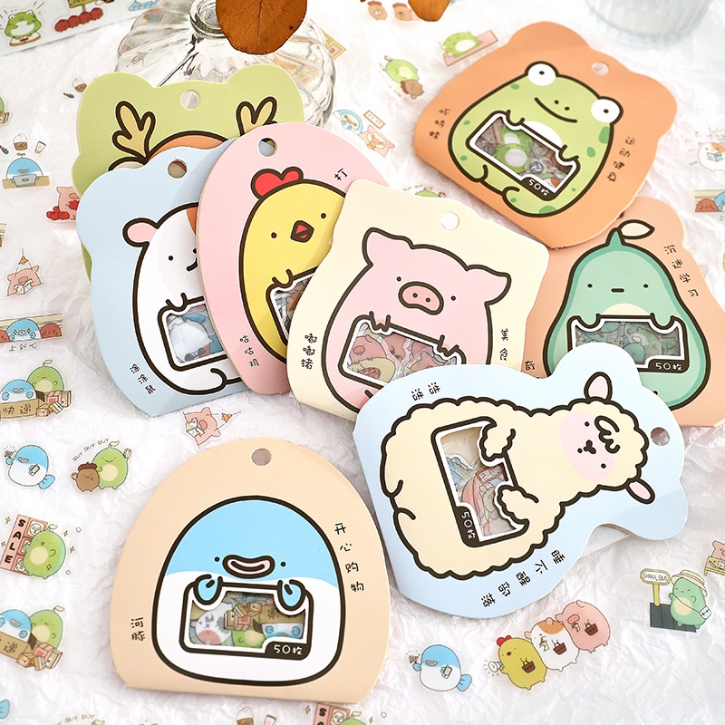 New 50Pcs/bag Cute Stickers Journal Flakes Scrapbooking DIY Decorative ...