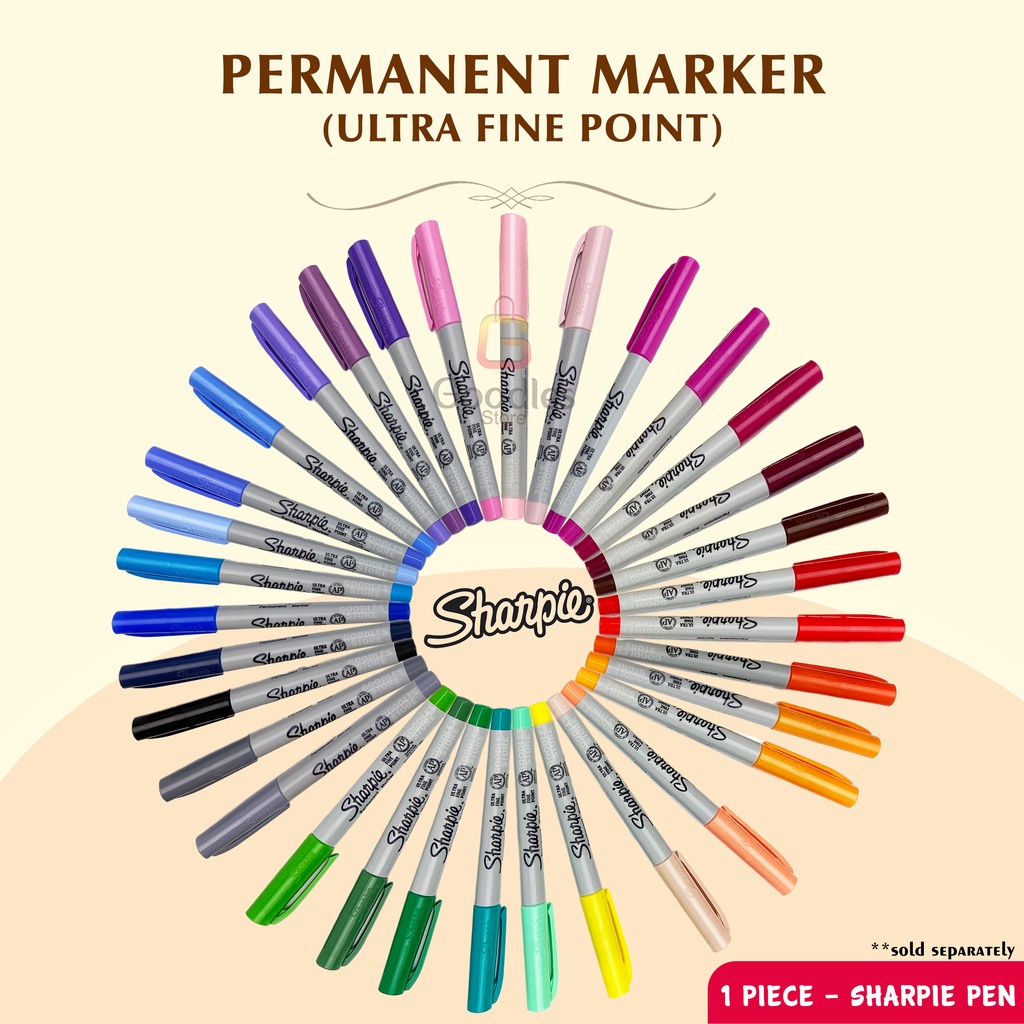 Sharpie Permanent Markers Sharpie Ultra-Fine Tip Colored Markers Ultra ...