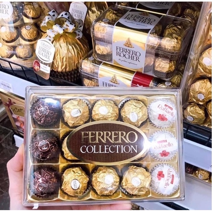 Ferrero Collection 3-color mixed chocolate box of 15 | Shopee Malaysia