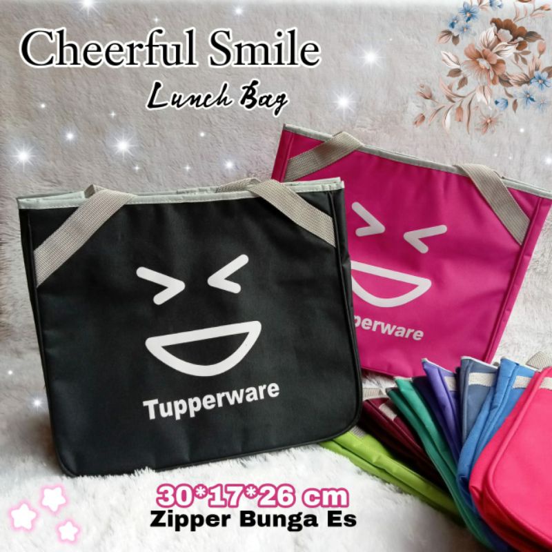Smile bag/ smile Tupperware bag/ smile Ice Flower Lunch bag | Shopee ...