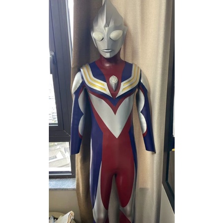 Homemade Ultraman tiga morph suit cosplay tight suit zentai | Shopee ...