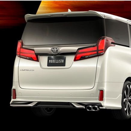agh30 toyota alphard sc sa g x rear skirt modelista with exhoust tip pp ...