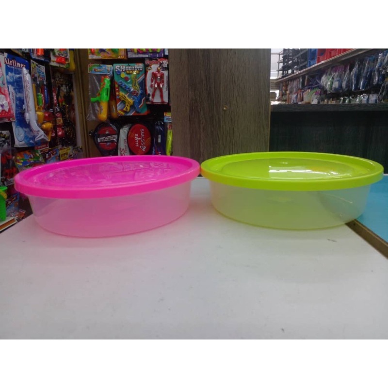 Round Plastic Container/Food Container Multipurpose/Bekas Plastik Bulat ...