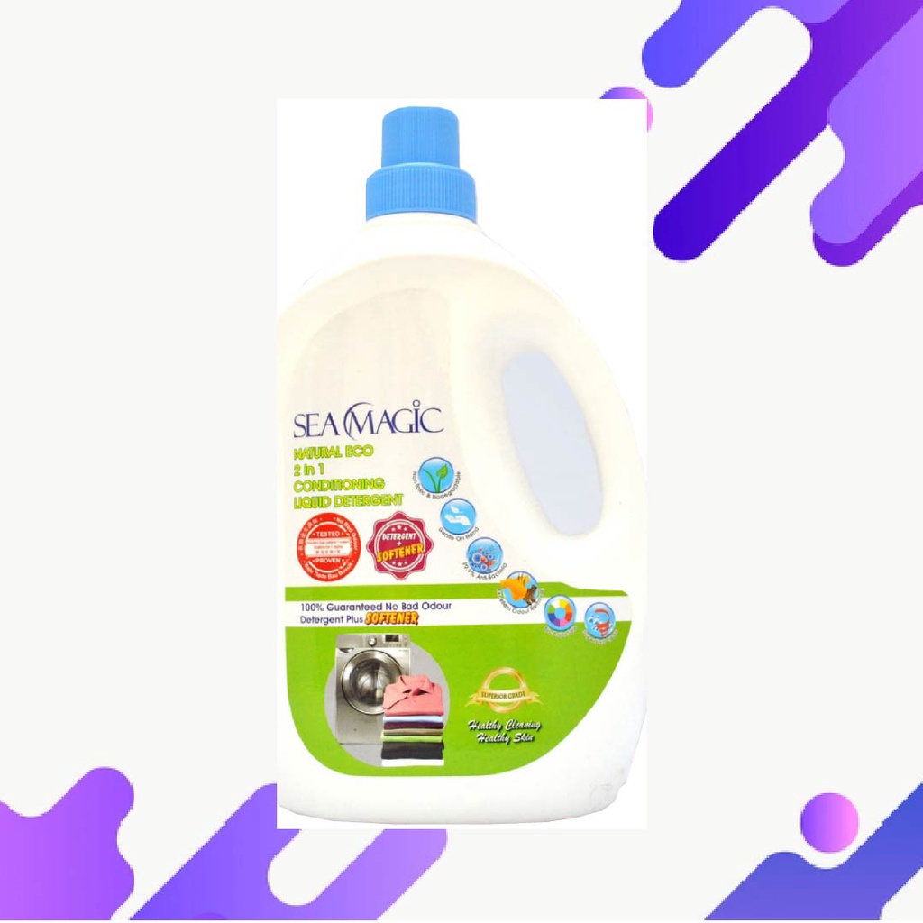 Sea Magic - Natural Eco 2 in 1 Conditioning Liquid Detergent 2合1洗衣液 2 ...