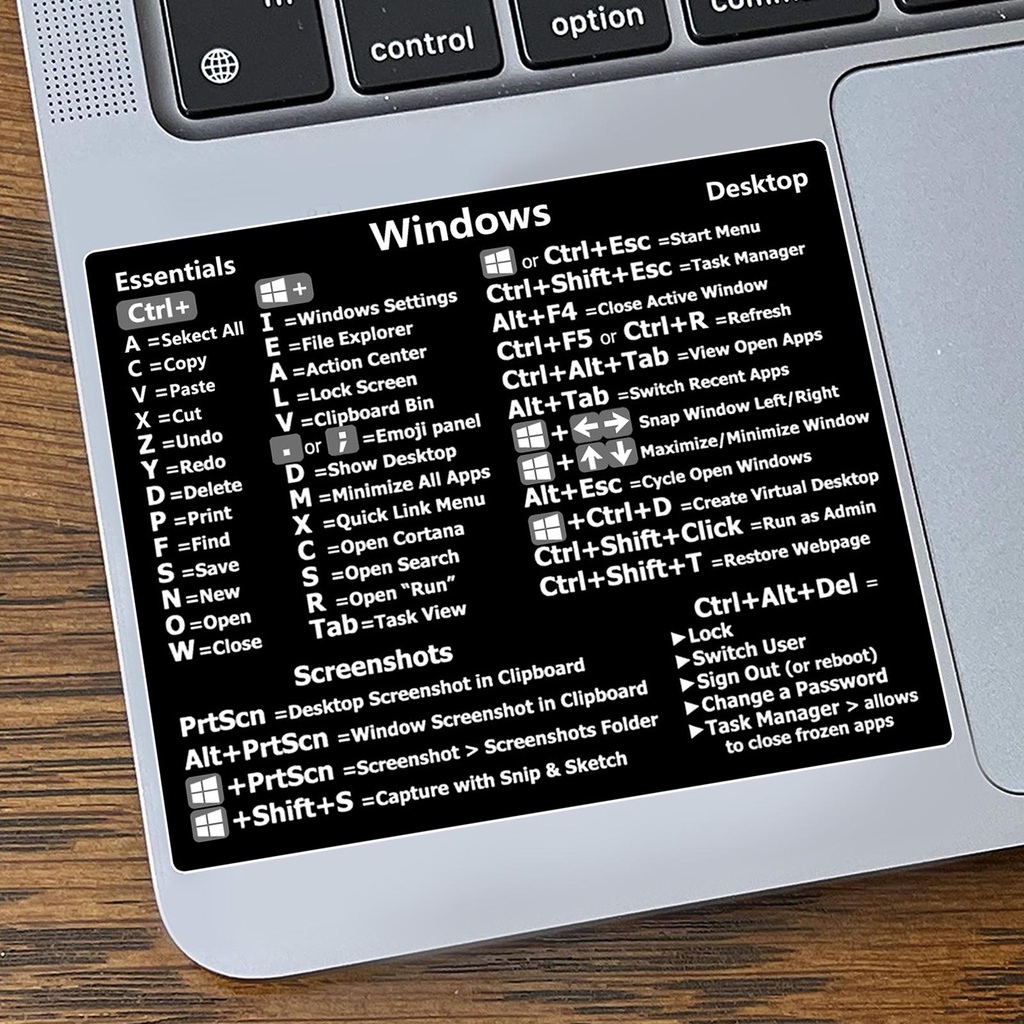 Computer Shortcut Key Stickers Refer To Keyboard Stickers For General ...