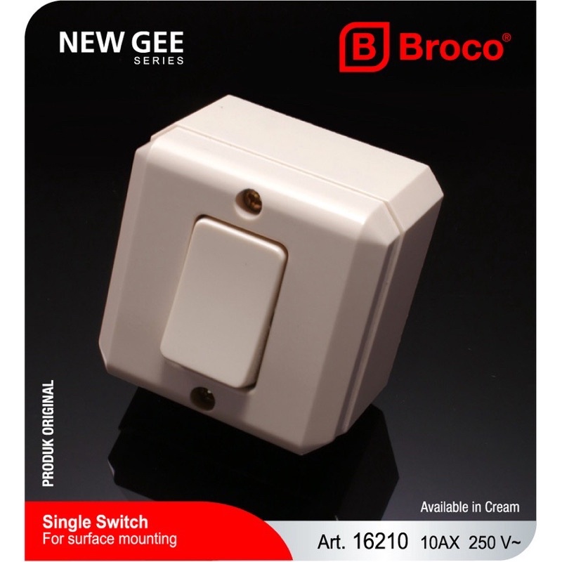 Broco SINGLE SWITCH BROCO SWITCH BROCO SWITCH 16210 OB OUTBOW ENGKEL ...