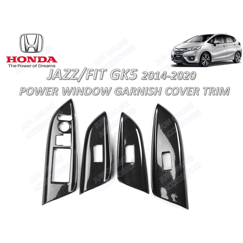 Honda Jazz GK5 2014-2020 Power Window Panel Garnish Trim Interior Cover ...