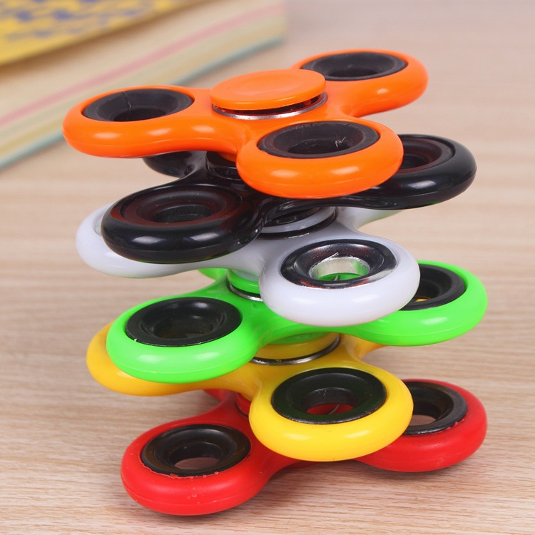 Fidget Spinner for Autism Anti Stress Tri-spinner Adult Kids Funny Toys ...