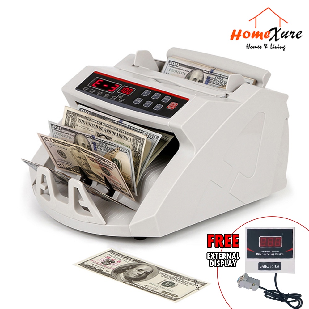 HomeXure -BANKNOTE COUNTER with UV Function Cash Banknote Detector ...