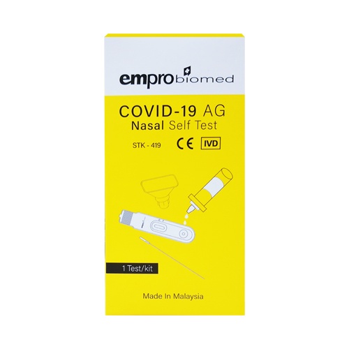 Empro Biomed Covid-19 Saliva Antigen Rapid 2 In 1 Test Kit [MDA ...