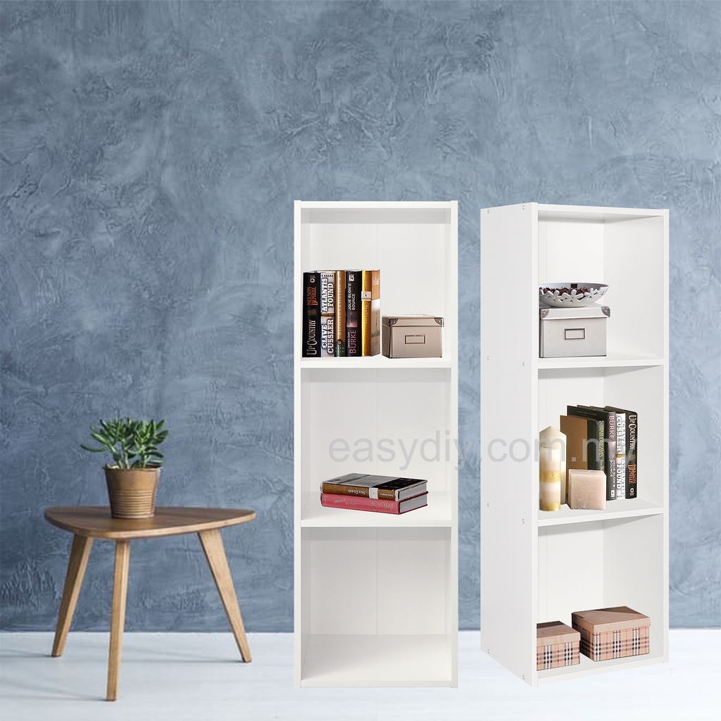 3 Tier Wooden Multipurpose Rack Book Shelf /Rak Buku Kabinet Buku Book ...