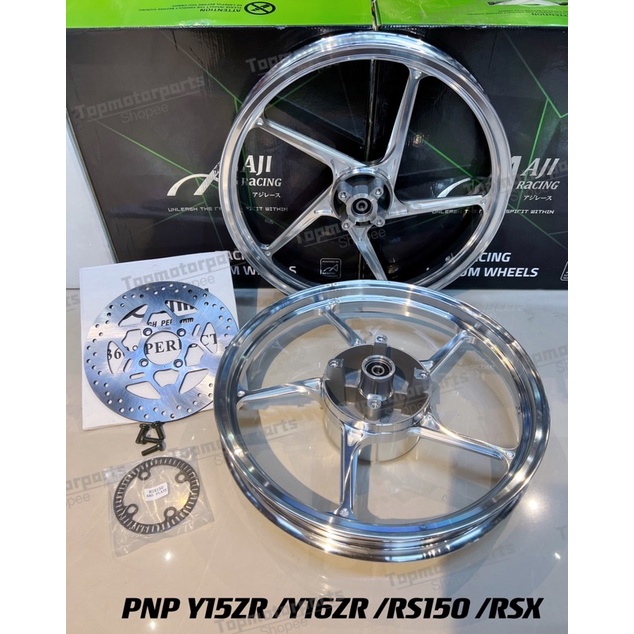 Sport Rim Aji Racing CNC FG511 PNP LC4S /SRL115 /SRL115FI /Y15ZR /Y16ZR /RS150 /RSX Chrome 100% ...