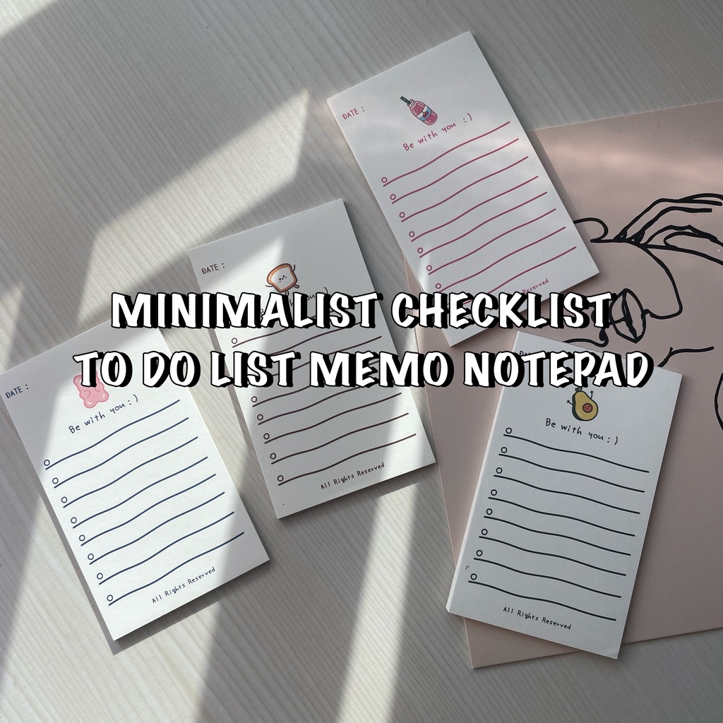 jc / 30pcs to do list notepad memo / student study work | Shopee Malaysia