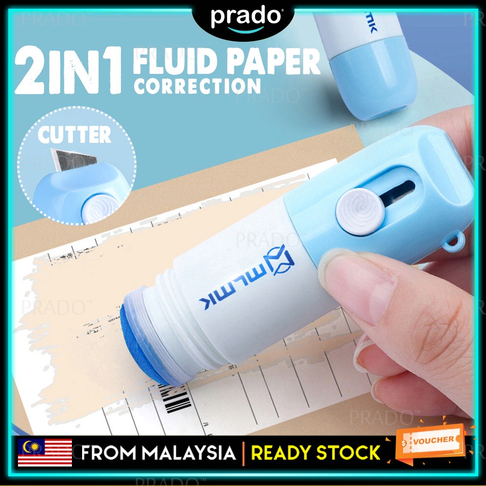 PRADO 2in1 Thermal Paper Correction Liquid Paper Privacy Remover Quick ...