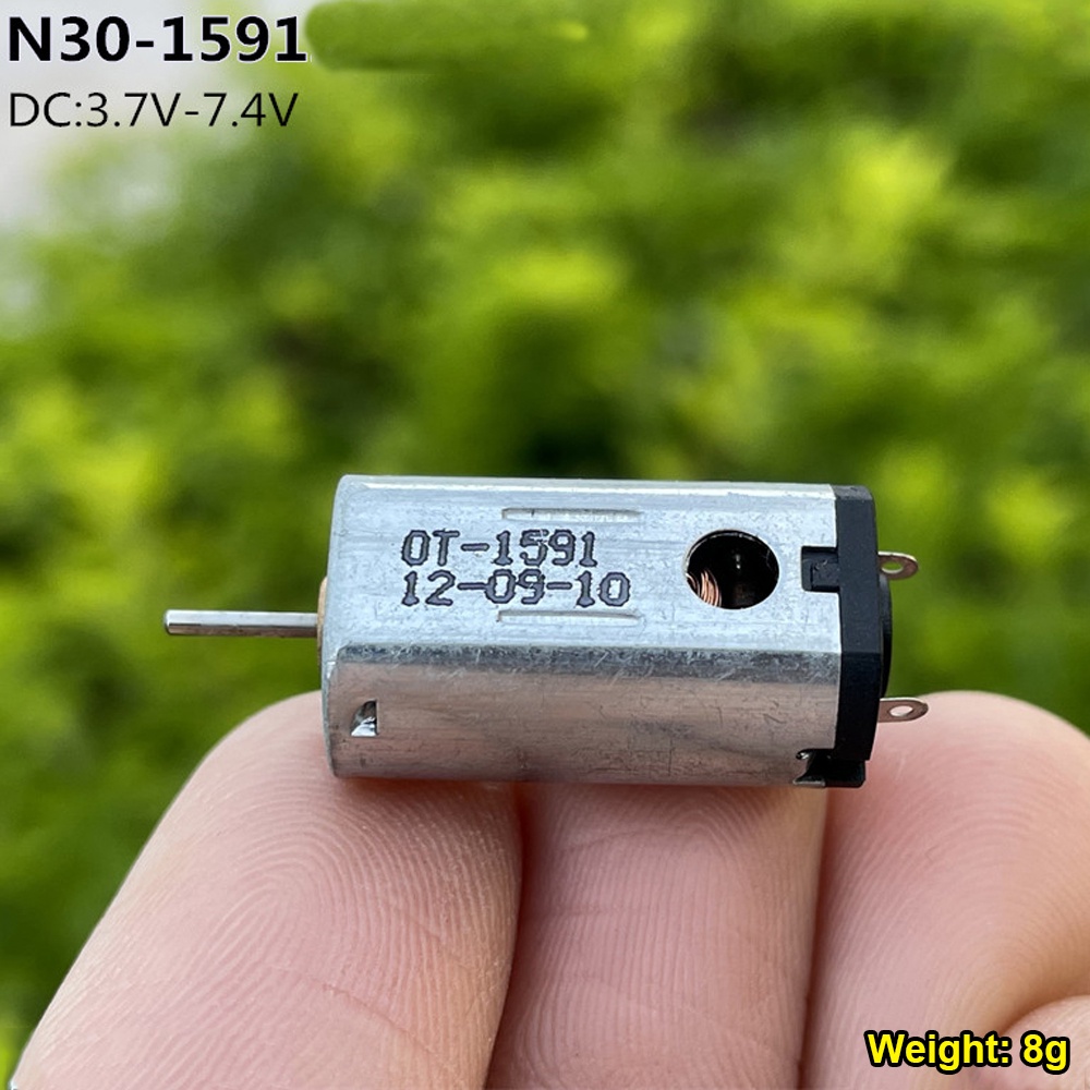 N30 DC Motor DC 3.7V-7.4V 30600RPM Strong Magnetic High Speed Carbon ...