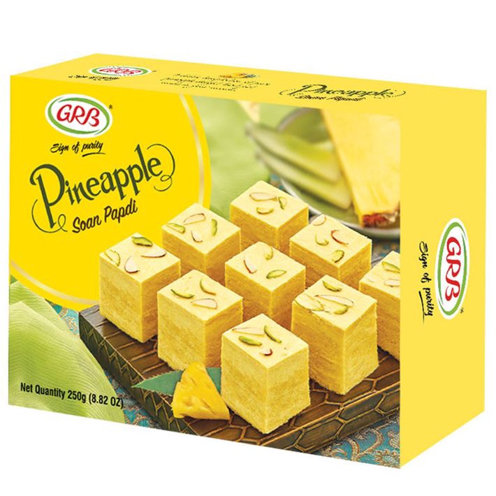 GRB Ghee Pineapple Soan Papdi -[HALAL] Indian sweet- 200g | Shopee Malaysia