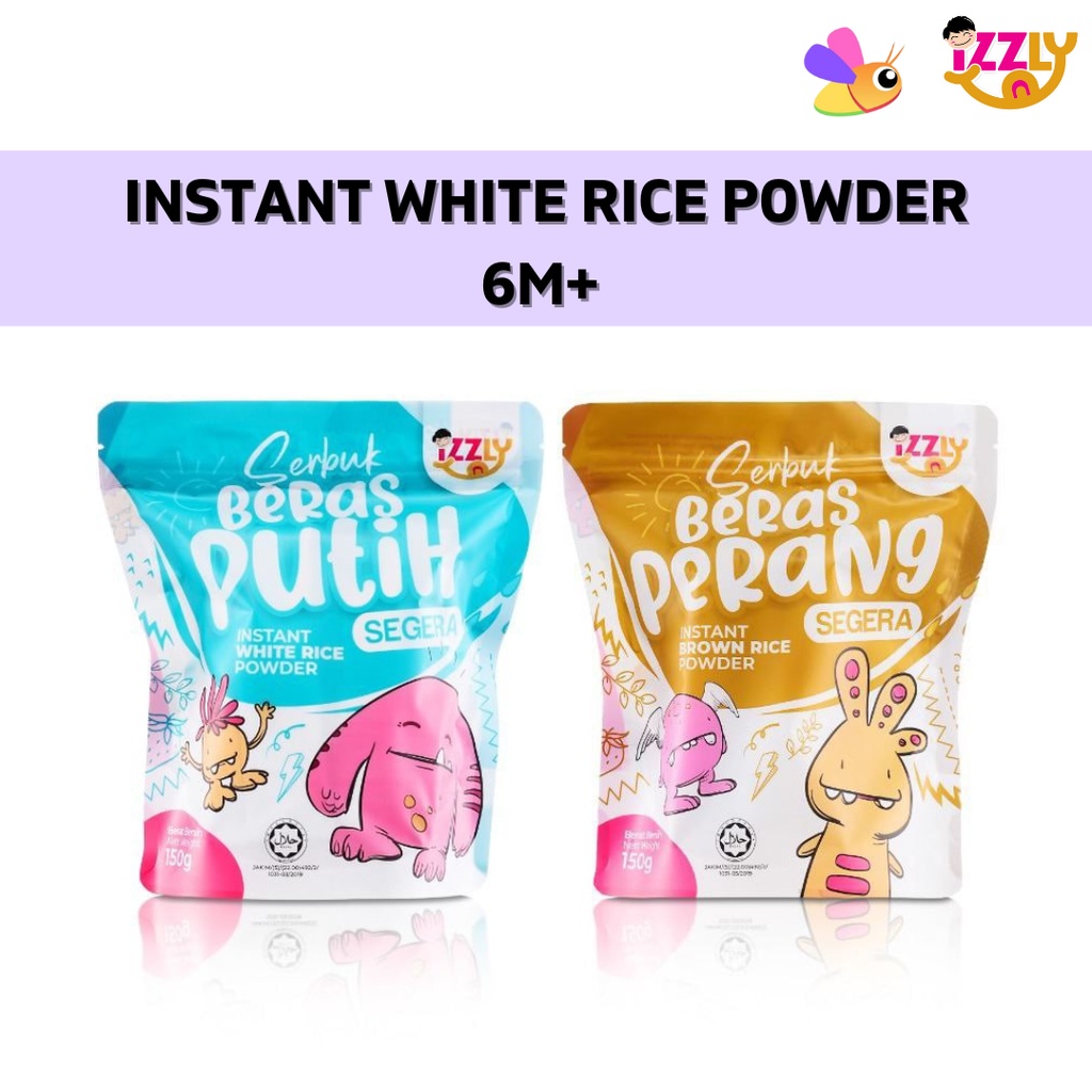 (Instant Porridge) BABY FOOD IZZLY Makanan Bayi 6 Bulan Set Bubur Beras ...