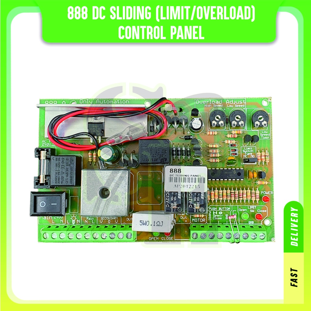 Autogate Control Board- 888 (LIMIT) DC Sliding Panel (Suitable for OAE ...