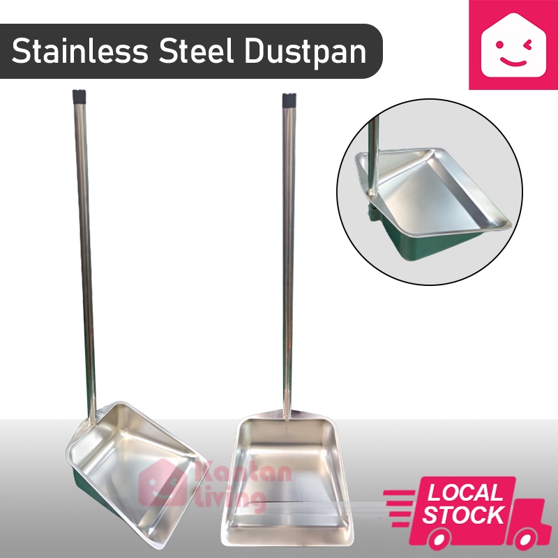 74cm Stainless Steel Outdoor Broom Dustpan Penyodok Sampah Keluli Tahan ...