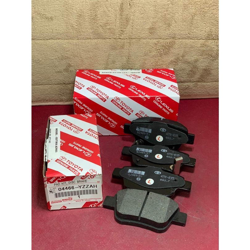 TOYOTA ESTIMA 2.4 ACR 50 2006-2019 REAR BRAKE PAD (04466-YZZAH ...