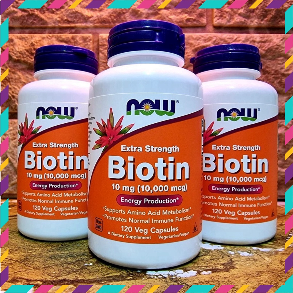 Biotin Oral Tablet 10 mg (10,000 mcg), Extra Strength Veg Capsules HY ...