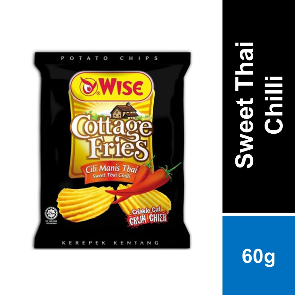 Wise C. Fries Sweet Thai Chilli Potato Chips 60g | Shopee Malaysia