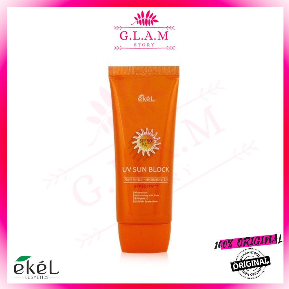 EKEL UV Sun Block SPF50 PA+++ 70ml [GLAM] | Shopee Malaysia