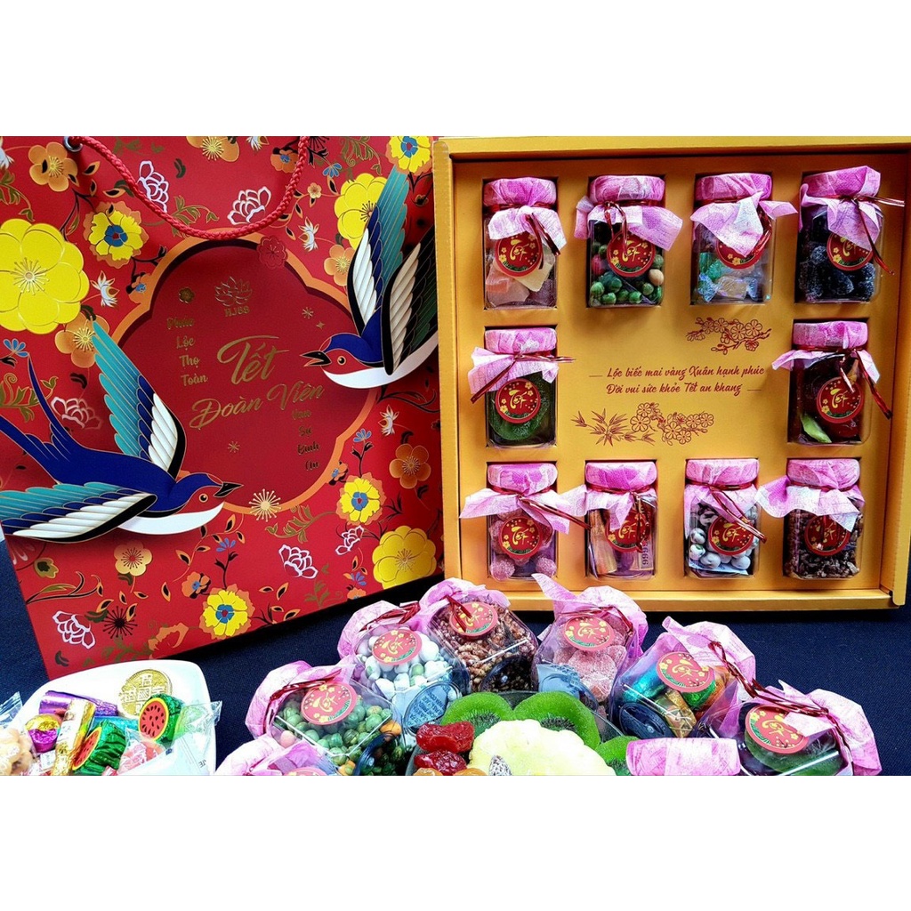 Gift BOX CNY- COMBO of 10 TYPES OF LUXURY HIGH QUALITY JAM CAKES FOR ...