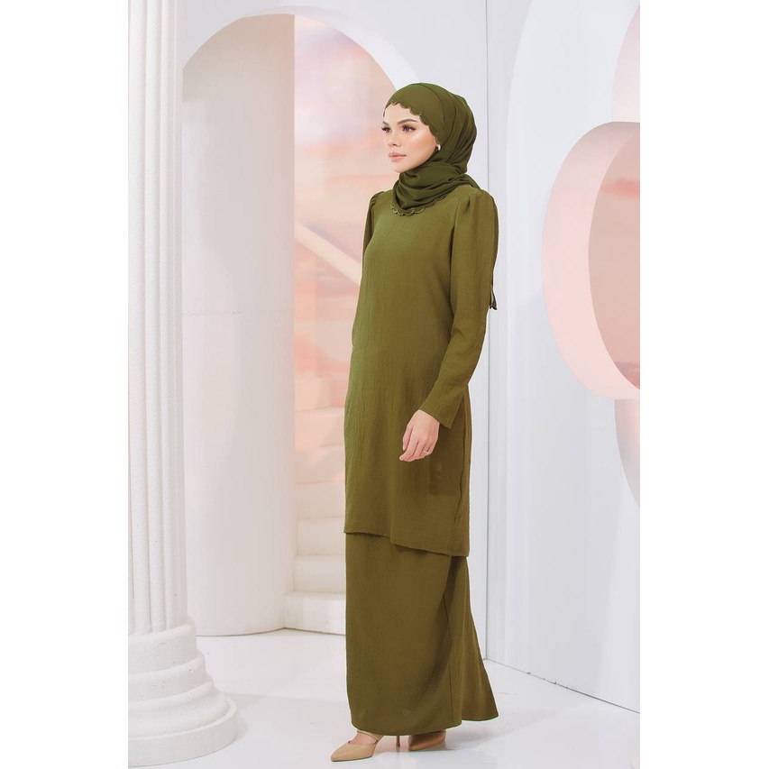 Baju kurung ironless baju nikah kurung kedah muslimah plain baju kurung ...