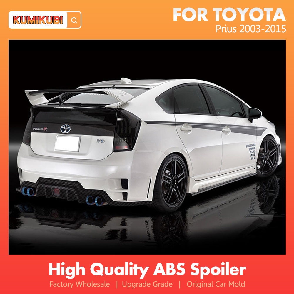 Rear Trunk Spoiler For Toyota Prius 2003-2015 Carbon Fiber Spoiler Car ...