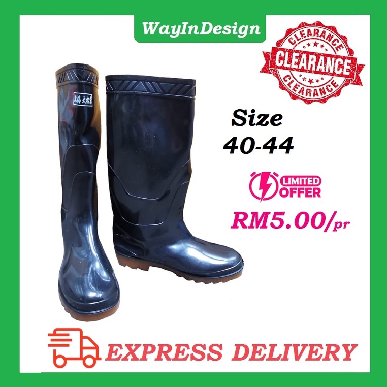 safety Rubber Boot / Kasut Kebun / Kasut Sawah / Kasut Kerja / Rubber ...