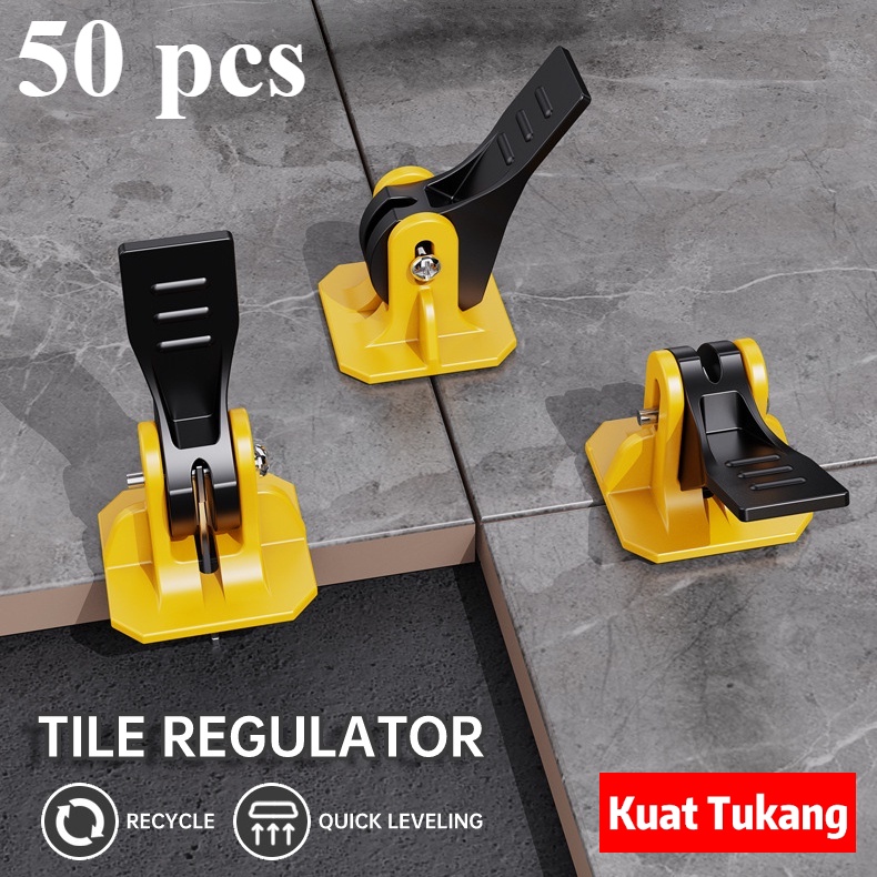 50pcs Tile Leveling System Regulator Plastic Tiles Leveler Level Wedges ...