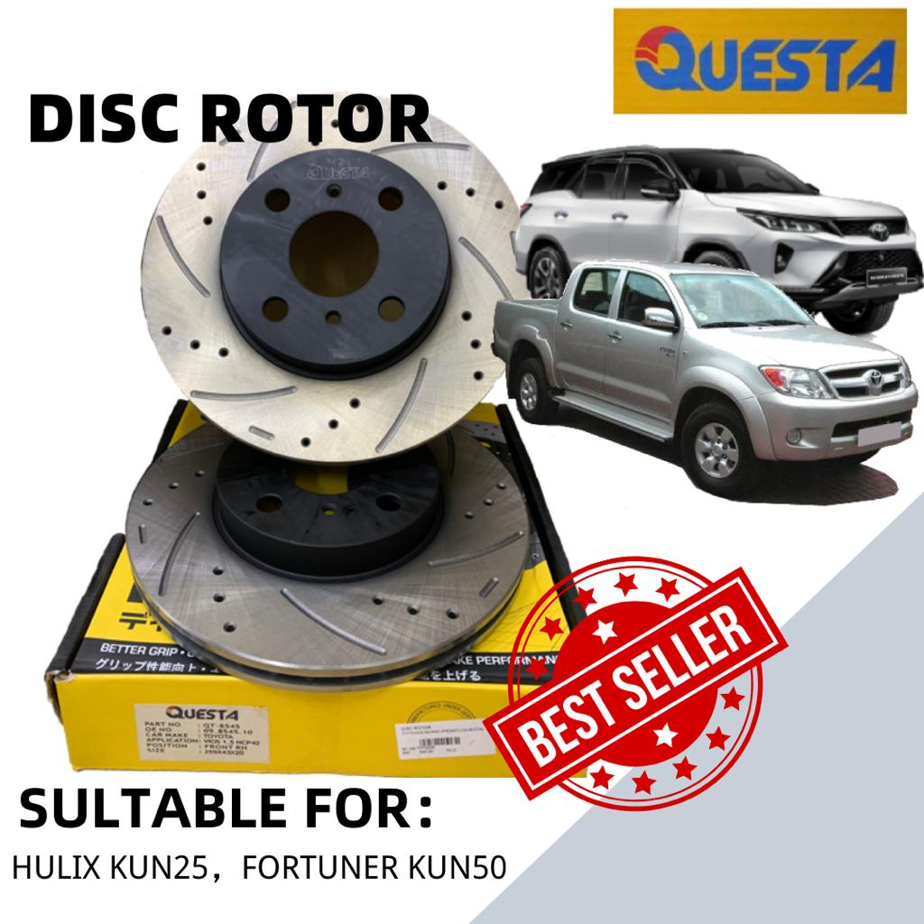 Toyota Hilux Kun25 ,Fortuner Kun25 Front Disc Rotor Set (2pcs) (QUESTA ...