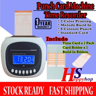Full Set Punch Card Machine Time Recorder , Punch Card , Time Card ...