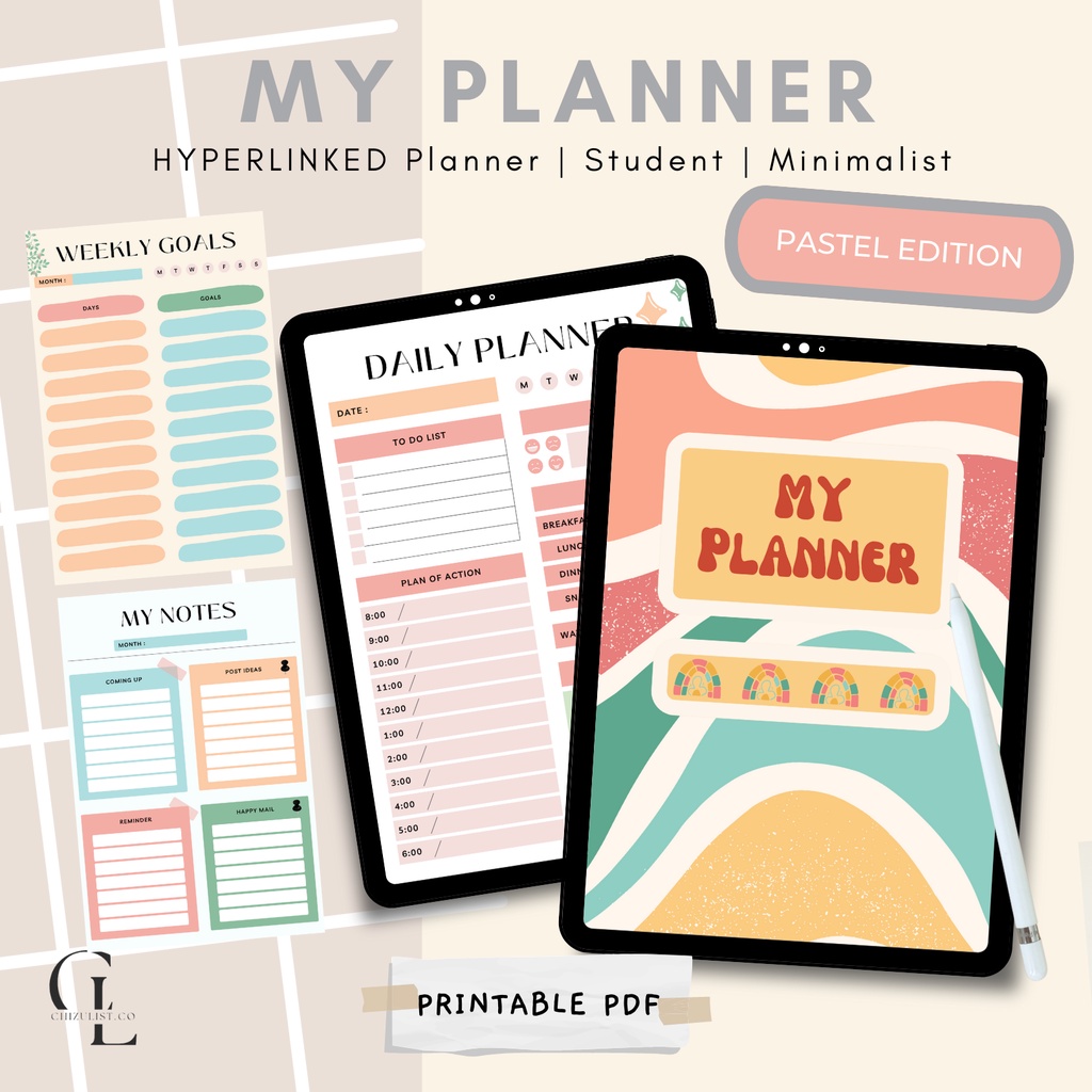 [PDF] DIGITAL PLANNER | My Planner [ Pastel Edition ] Templates ...
