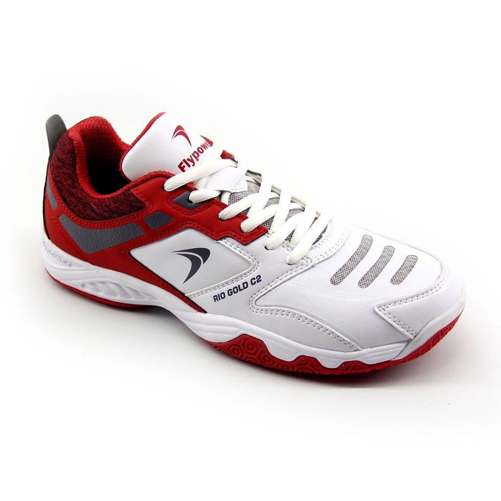 Flypower Rio Gold C2 Badminton Shoes White Red Liliyana Natsir Series ...