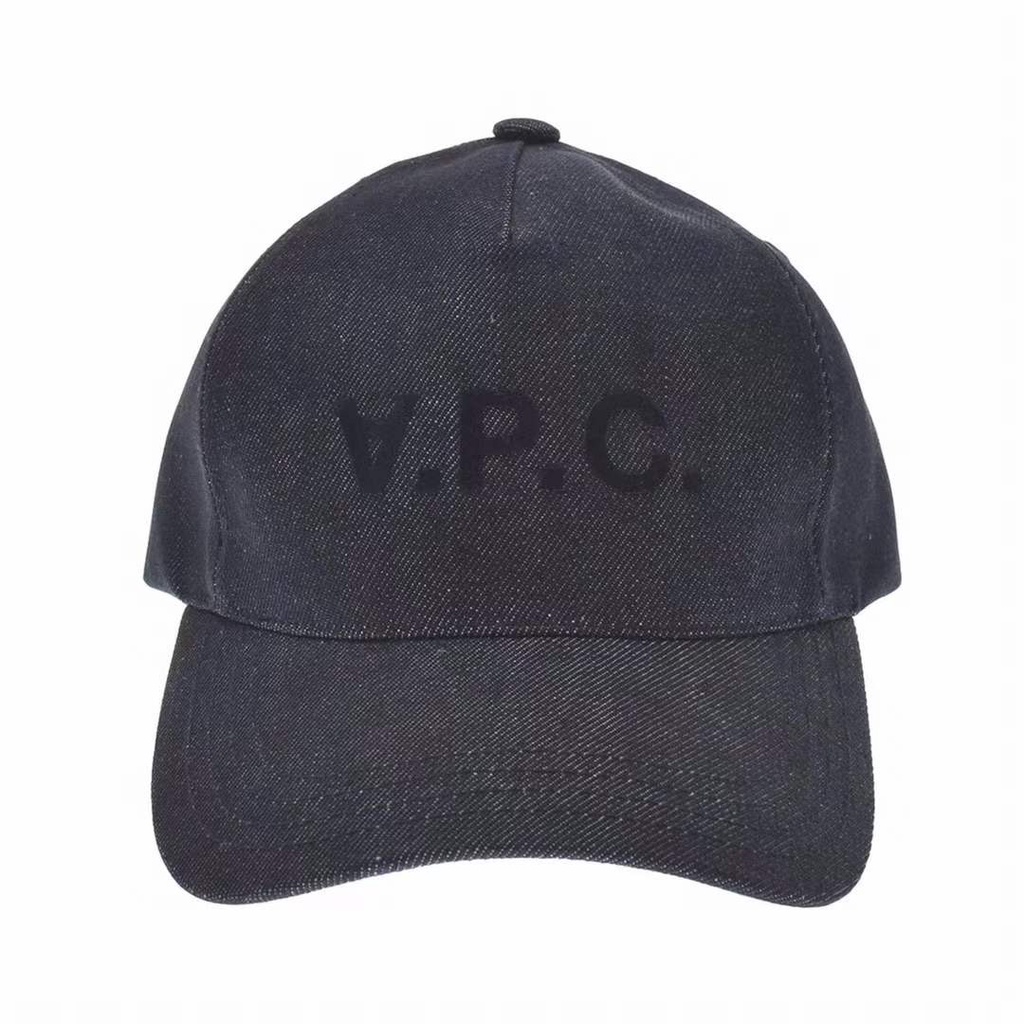 APC flocking letter logo print denim baseball cap | Shopee Malaysia