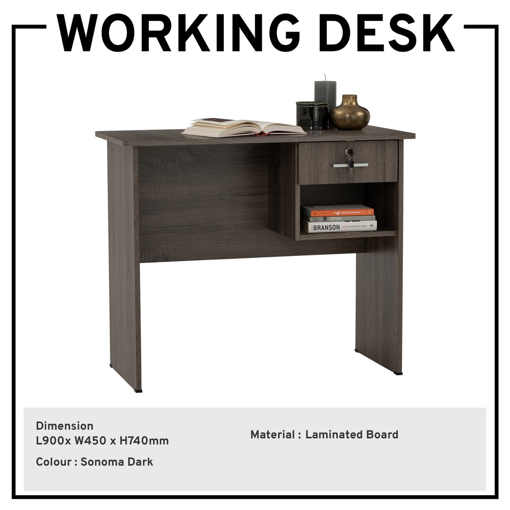 Working Desk Office Writing Table Study Desk Table | Shopee Malaysia