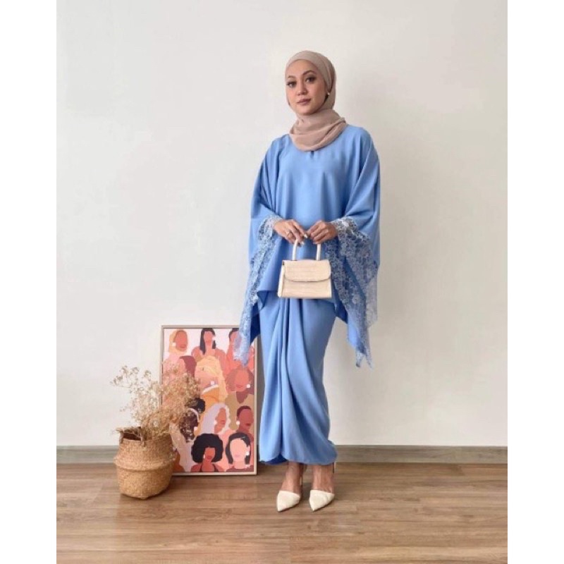 KAFTAN PARIO LACE Ready stock malaysia (postage setiap hari) | Shopee ...