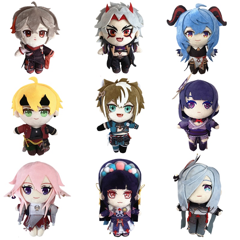 Cute And Soft Genshin Impact Plush Toy Set Scaramouche Gorou Thoma Yae ...