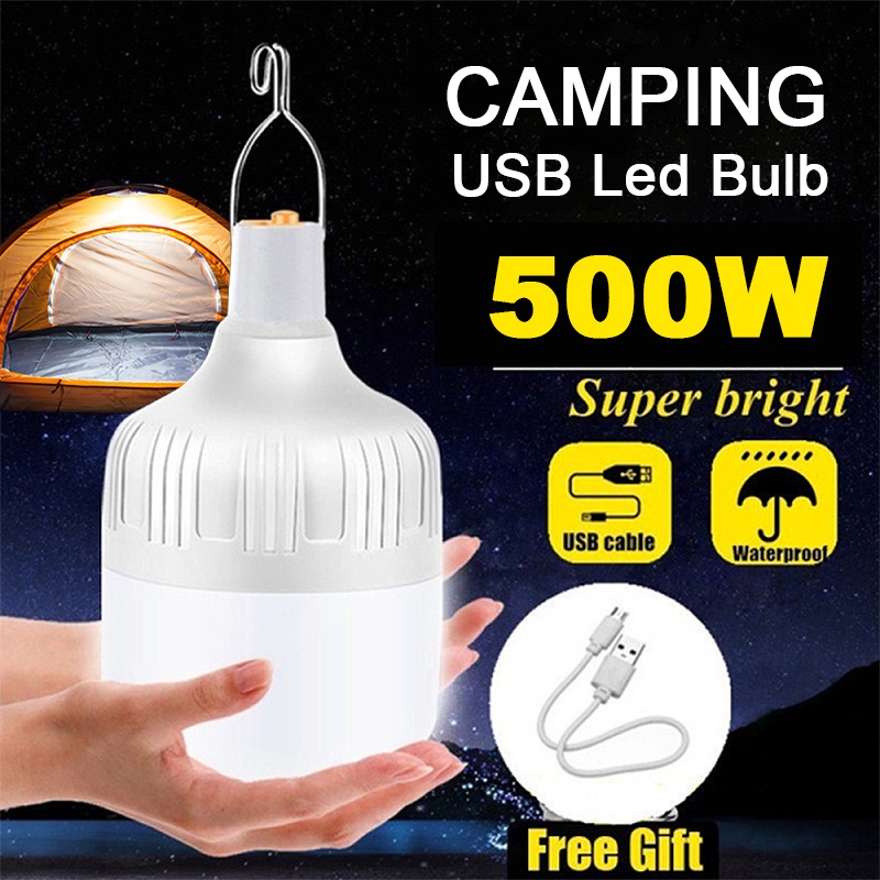 Rechargeable Led Bulb USB Portable Lamp Camping Light for Emergency ...