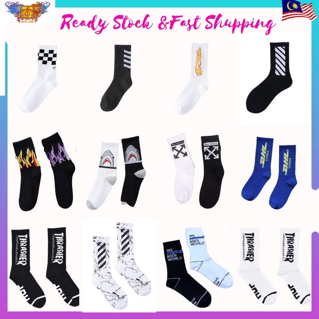 Style Socks Hipster Stokin Lelaki Stoking Panjang Stokin Viral Socks ...