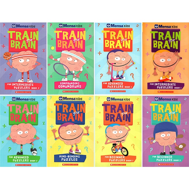 New Mensa Kids Train Your Brain 8 Books Shopee Malaysia