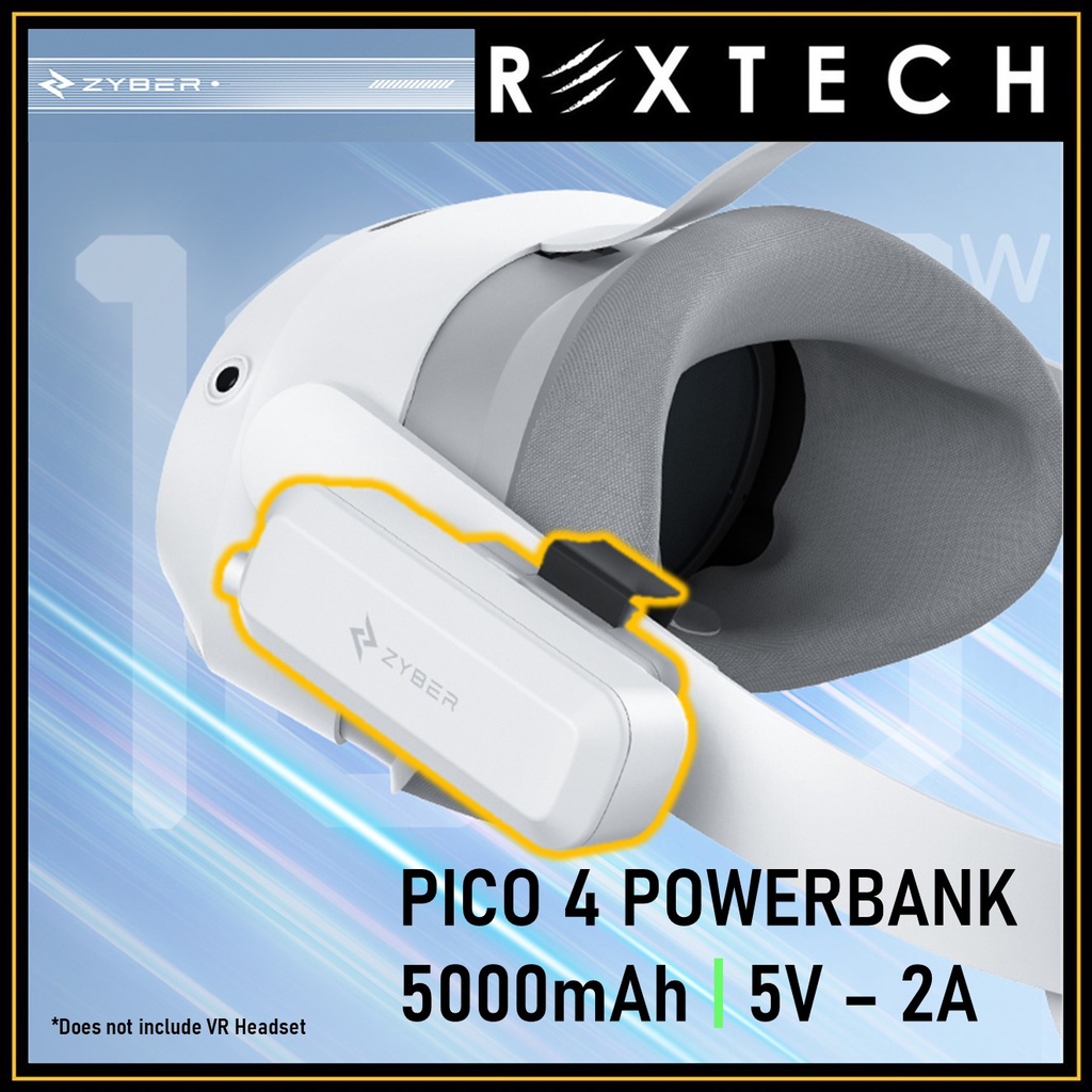 ZYBER 5000mAH Magnetic Power Bank Oculus Quest PICO VR Headset ...