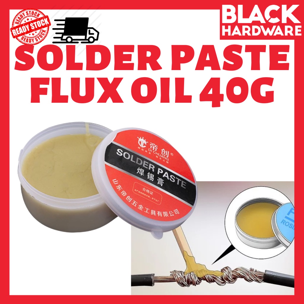 Black Hardware Solder Paste Minyak Rosin Soldering Flux Welding Gel ...