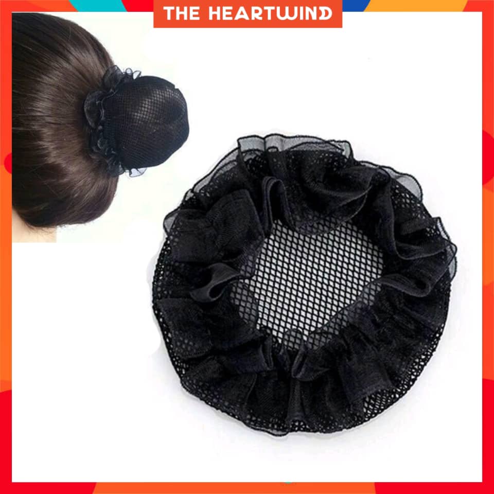 Invisible Mesh Pocket Hair Ring Net Elastic Cover Black Ballet Dance ...