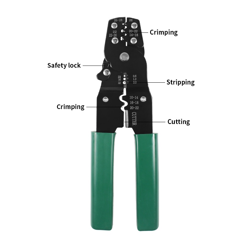 125/250Pcs GT Small Copper Tube Crimping Pliers Connecting Tube Wire ...